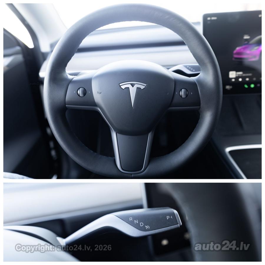 Black Tesla Model Y 2022 in Tallinn, with an engine capacity of 0.00 L and mileage of 73 thousand km for 31990 €, photo 30 on AUTOMOTO.COM.LV