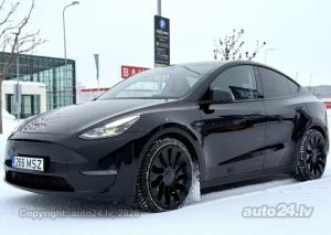 Black Tesla Model Y 2023 in Tallinn, with an engine capacity of 0.00 L and mileage of 65 thousand km for 36500 €, photo  on AUTOMOTO.COM.LV