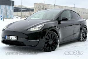 Black Tesla Model Y 2023 in Tallinn, with an engine capacity of 0.00 L and mileage of 65 thousand km for 36500 €, photo 5 on AUTOMOTO.COM.LV