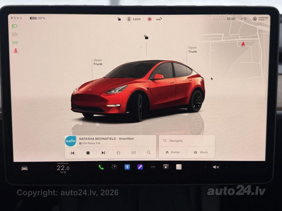 Black Tesla Model Y 2023 in Tallinn, with an engine capacity of 0.00 L and mileage of 65 thousand km for 36500 €, photo 14 on AUTOMOTO.COM.LV