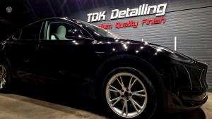 Black Tesla Model Y 2023 in Kaisiadorys, with an engine capacity of 0.00 L and mileage of 54 thousand km for 27900 €, photo 4 on AUTOMOTO.COM.LV