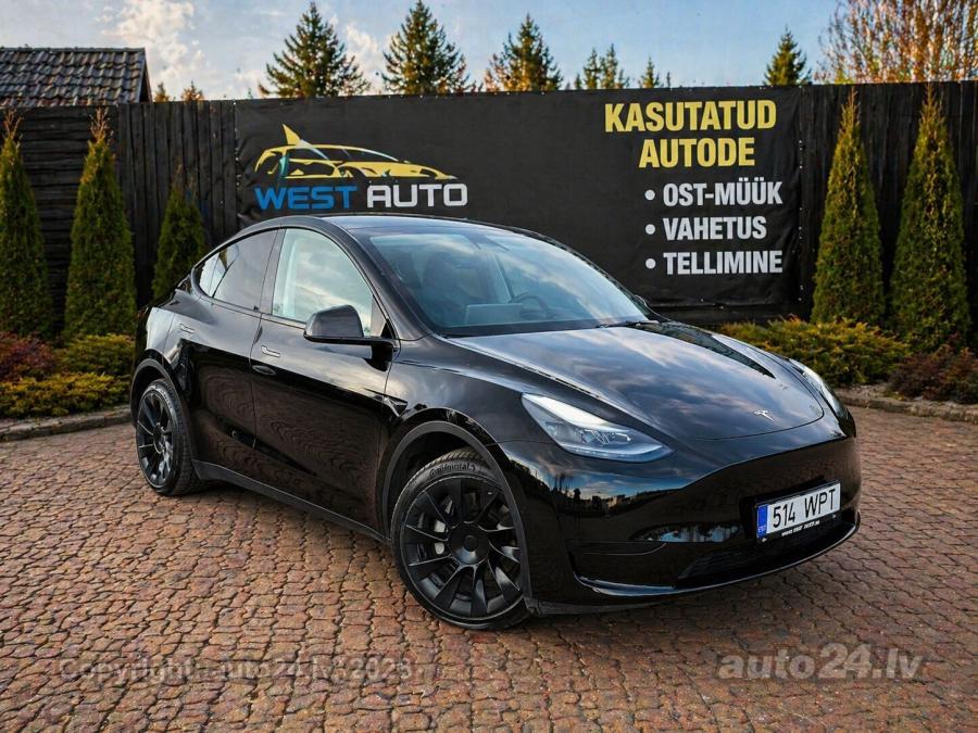 Melns Tesla Model Y 2021 Viljandi, ar dzinēja tilpumu 0.00 L un nobraukumu 88 tūkst. km par 32500 €, foto 1 vietnē AUTOMOTO.COM.LV