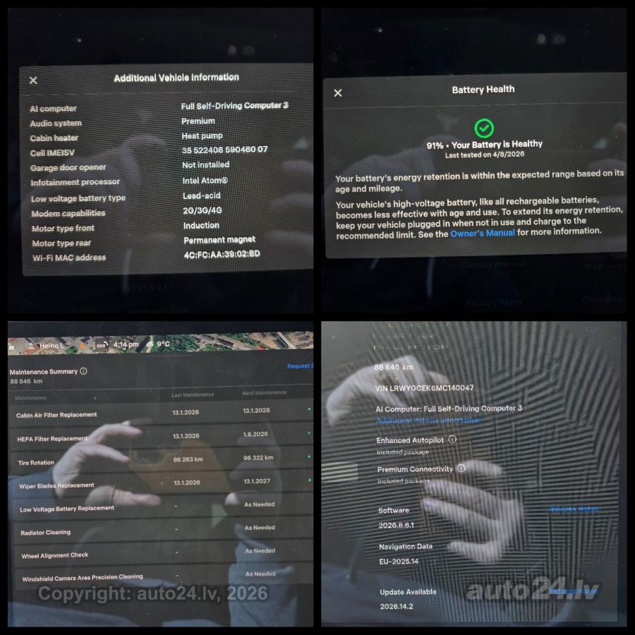 Melns Tesla Model Y 2021 Viljandi, ar dzinēja tilpumu 0.00 L un nobraukumu 88 tūkst. km par 32500 €, foto 17 vietnē AUTOMOTO.COM.LV