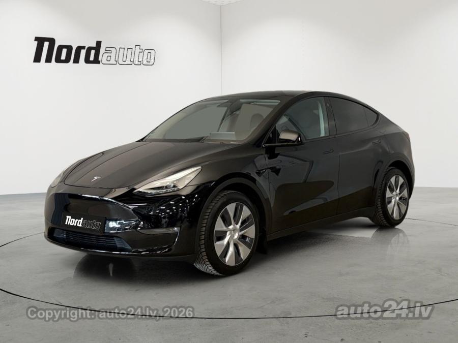 Black Tesla Model Y 2022 in Tallinn, with an engine capacity of 0.00 L and mileage of 76 thousand km for 37900 €, photo 1 on AUTOMOTO.COM.LV