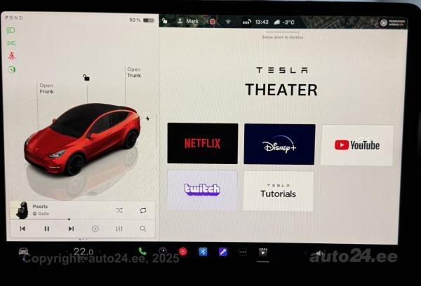 Melns Tesla Model Y 2023 Tallina, ar dzinēja tilpumu 0.00 L un nobraukumu 63 tūkst. km par 38000 €, foto 11 vietnē AUTOMOTO.COM.LV
