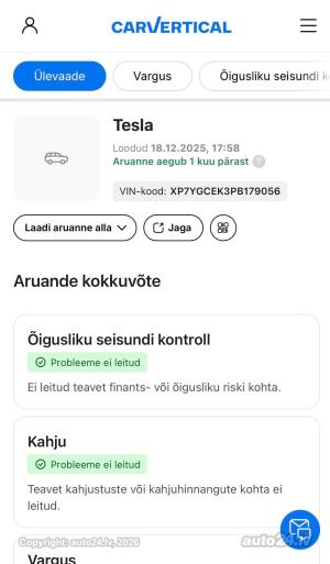 Melns Tesla Model Y 2023 Tallina, ar dzinēja tilpumu 0.00 L un nobraukumu 39 tūkst. km par 39990 €, foto 20 vietnē AUTOMOTO.COM.LV