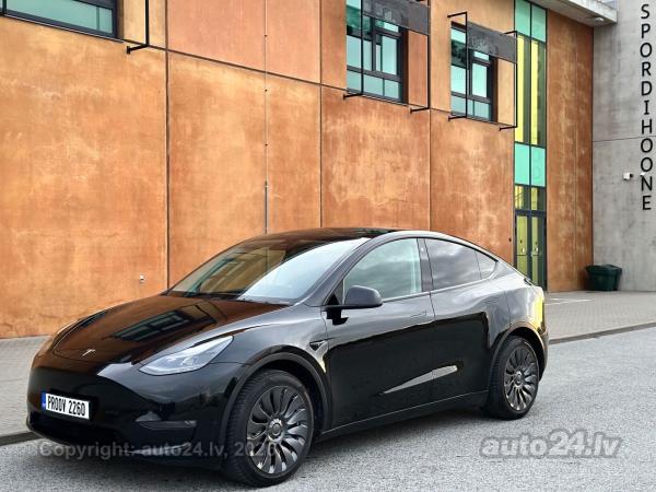 Black Tesla Model Y 2023 in Tallinn, with an engine capacity of 0.00 L and mileage of 95 thousand km for 34800 €, photo 1 on AUTOMOTO.COM.LV