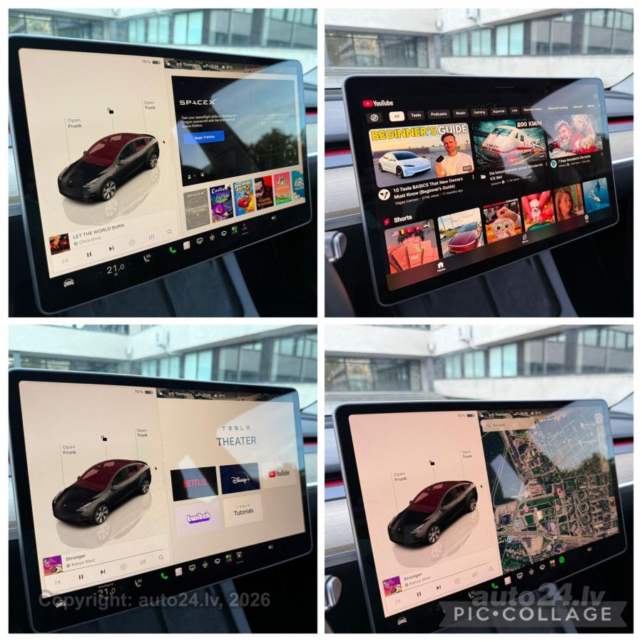 Black Tesla Model Y 2023 in Tallinn, with an engine capacity of 0.00 L and mileage of 90 thousand km for 34800 €, photo 17 on AUTOMOTO.COM.LV