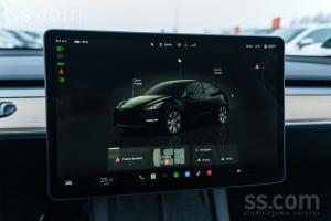 Melns Tesla Model Y 2023 Rīga, ar dzinēja tilpumu 0.00 L un nobraukumu 42 tūkst. km par 38500 €, foto 22 vietnē AUTOMOTO.COM.LV