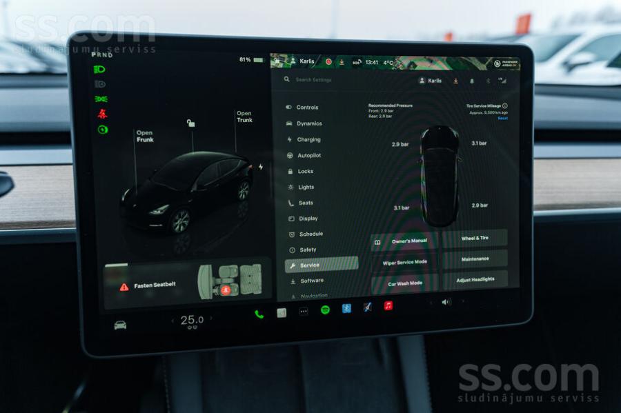 Melns Tesla Model Y 2023 Rīga, ar dzinēja tilpumu 0.00 L un nobraukumu 42 tūkst. km par 38500 €, foto 31 vietnē AUTOMOTO.COM.LV