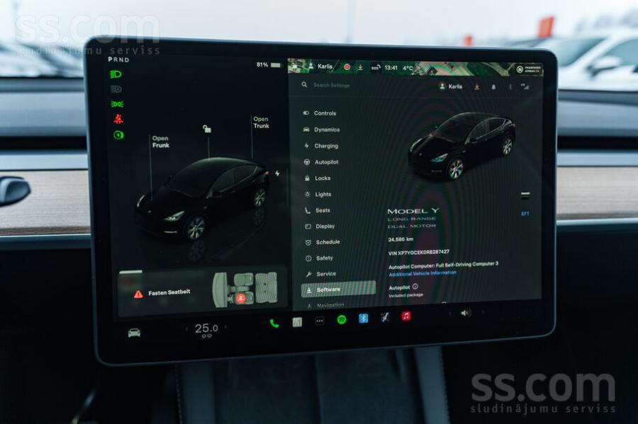 Melns Tesla Model Y 2023 Rīga, ar dzinēja tilpumu 0.00 L un nobraukumu 42 tūkst. km par 38500 €, foto 32 vietnē AUTOMOTO.COM.LV