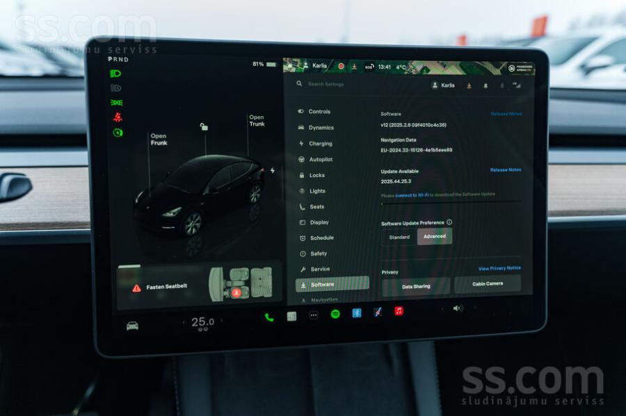Melns Tesla Model Y 2023 Rīga, ar dzinēja tilpumu 0.00 L un nobraukumu 42 tūkst. km par 38500 €, foto 33 vietnē AUTOMOTO.COM.LV
