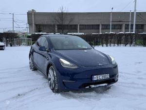 Blue Tesla Model Y 2020 in Kaunas, with an engine capacity of 0.00 L and mileage of 82 thousand km for 23000 €, photo 15 on AUTOMOTO.COM.LV