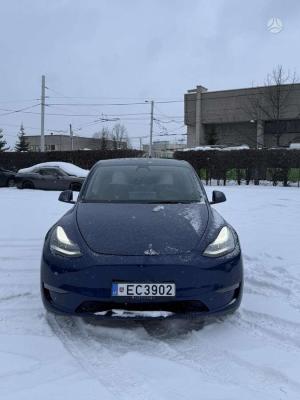 Blue Tesla Model Y 2020 in Kaunas, with an engine capacity of 0.00 L and mileage of 82 thousand km for 23000 €, photo 17 on AUTOMOTO.COM.LV