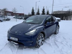 Blue Tesla Model Y 2020 in Kaunas, with an engine capacity of 0.00 L and mileage of 82 thousand km for 23000 €, photo 18 on AUTOMOTO.COM.LV