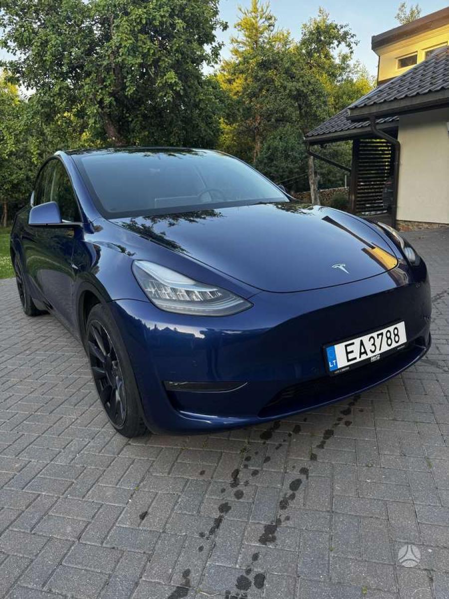 Zils Tesla Model Y 2021 Viļņa, ar dzinēja tilpumu 0.00 L un nobraukumu 68 tūkst. km par 25900 €, foto 13 vietnē AUTOMOTO.COM.LV
