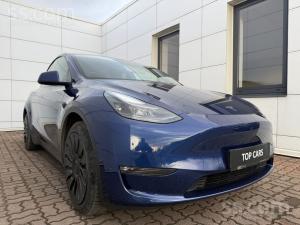 Zils Tesla Model Y 2022 Rīga, ar dzinēja tilpumu 0.00 L un nobraukumu 123 tūkst. km par 28900 €, foto  vietnē AUTOMOTO.COM.LV