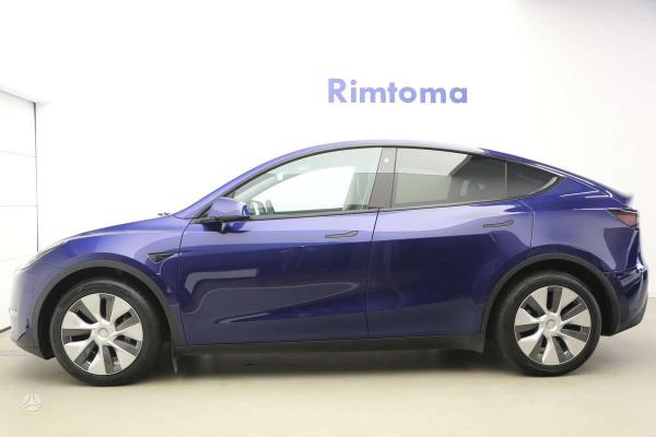 Blue Tesla Model Y 2023 in Vilnius, with an engine capacity of 0.00 L and mileage of 105 thousand km for 33490 €, photo 3 on AUTOMOTO.COM.LV