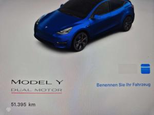 Blue Tesla Model Y 2024 in Tallinn, with an engine capacity of 0.00 L and mileage of 52 thousand km for 23500 €, photo 13 on AUTOMOTO.COM.LV
