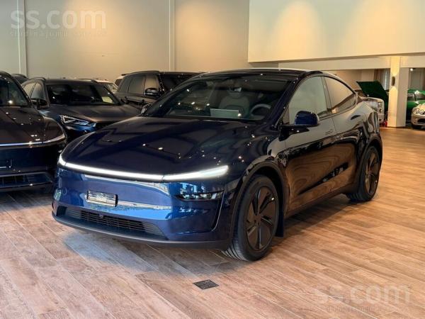 Blue Tesla Model Y 2026 in Riga, with an engine capacity of 0.00 L and mileage of 10 thousand km for 59900 €, photo 1 on AUTOMOTO.COM.LV