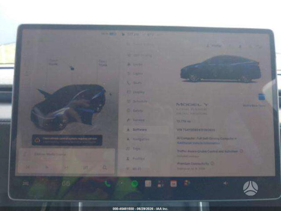 Blue Tesla Model Y 2026 in Klaipeda, with an engine capacity of 0.00 L and mileage of 22 thousand km for 17900 €, photo 15 on AUTOMOTO.COM.LV