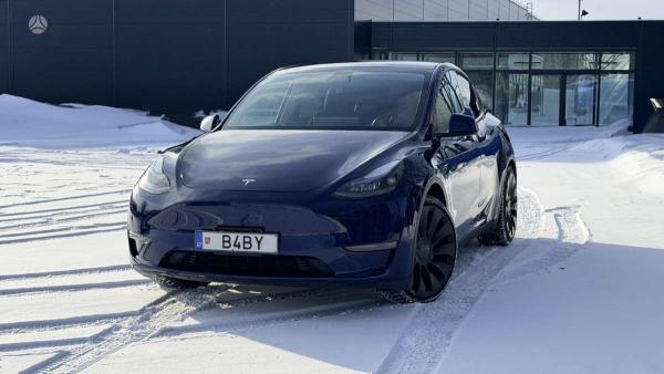 Zils Tesla Model Y 2022 Kauņa, ar dzinēja tilpumu 0.00 L un nobraukumu 98 tūkst. km par 25500 €, foto 5 vietnē AUTOMOTO.COM.LV