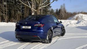 Zils Tesla Model Y 2022 Kauņa, ar dzinēja tilpumu 0.00 L un nobraukumu 98 tūkst. km par 25500 €, foto 10 vietnē AUTOMOTO.COM.LV