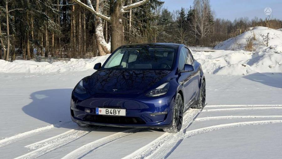 Zils Tesla Model Y 2022 Kauņa, ar dzinēja tilpumu 0.00 L un nobraukumu 98 tūkst. km par 25500 €, foto 11 vietnē AUTOMOTO.COM.LV