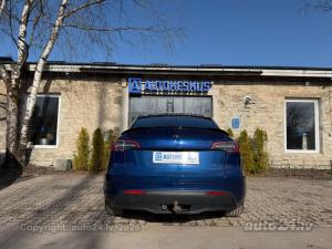 Blue Tesla Model Y 2022 in Tallinn, with an engine capacity of 0.00 L and mileage of 55 thousand km for 33990 €, photo 10 on AUTOMOTO.COM.LV