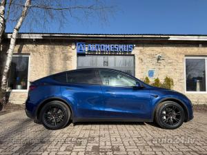 Blue Tesla Model Y 2022 in Tallinn, with an engine capacity of 0.00 L and mileage of 55 thousand km for 33990 €, photo 13 on AUTOMOTO.COM.LV