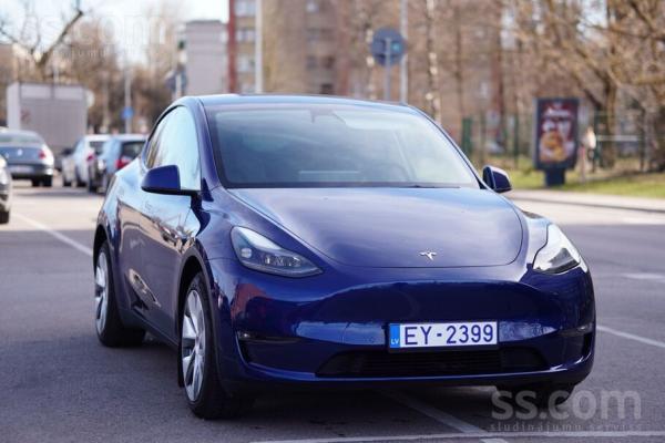 Zils Tesla Model Y 2022 Rīga, ar dzinēja tilpumu 0.00 L un nobraukumu 72 tūkst. km par 31999 €, foto 4 vietnē AUTOMOTO.COM.LV
