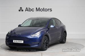 Blue Tesla Model Y 2024 in Tallinn, with an engine capacity of 0.00 L and mileage of 50 thousand km for 42990 €, photo  on AUTOMOTO.COM.LV