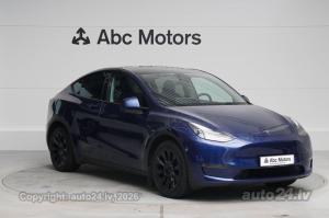 Blue Tesla Model Y 2024 in Tallinn, with an engine capacity of 0.00 L and mileage of 50 thousand km for 42990 €, photo 4 on AUTOMOTO.COM.LV