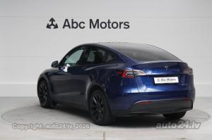 Blue Tesla Model Y 2024 in Tallinn, with an engine capacity of 0.00 L and mileage of 50 thousand km for 42990 €, photo 7 on AUTOMOTO.COM.LV