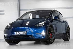 Zils Tesla Model Y 2023 Tukums, ar dzinēja tilpumu 0.00 L un nobraukumu 0 tūkst. km par 31990 €, foto  vietnē AUTOMOTO.COM.LV