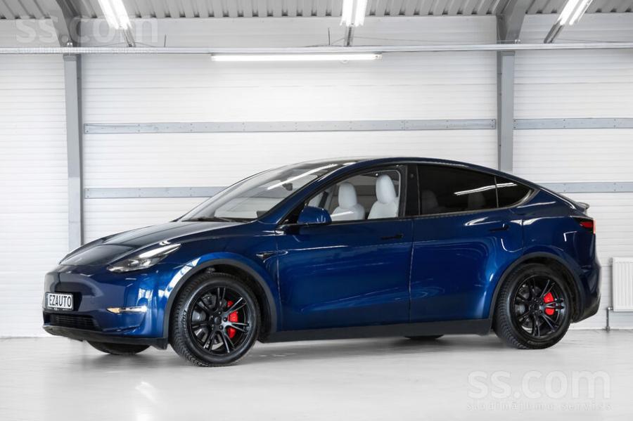 Zils Tesla Model Y 2023 Tukums, ar dzinēja tilpumu 0.00 L un nobraukumu 0 tūkst. km par 31990 €, foto 7 vietnē AUTOMOTO.COM.LV
