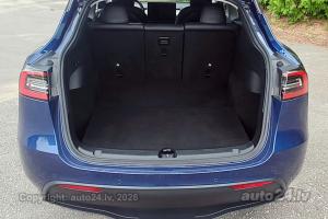 Blue Tesla Model Y 2022 in Tartu, with an engine capacity of 0.00 L and mileage of 107 thousand km for 32900 €, photo 14 on AUTOMOTO.COM.LV