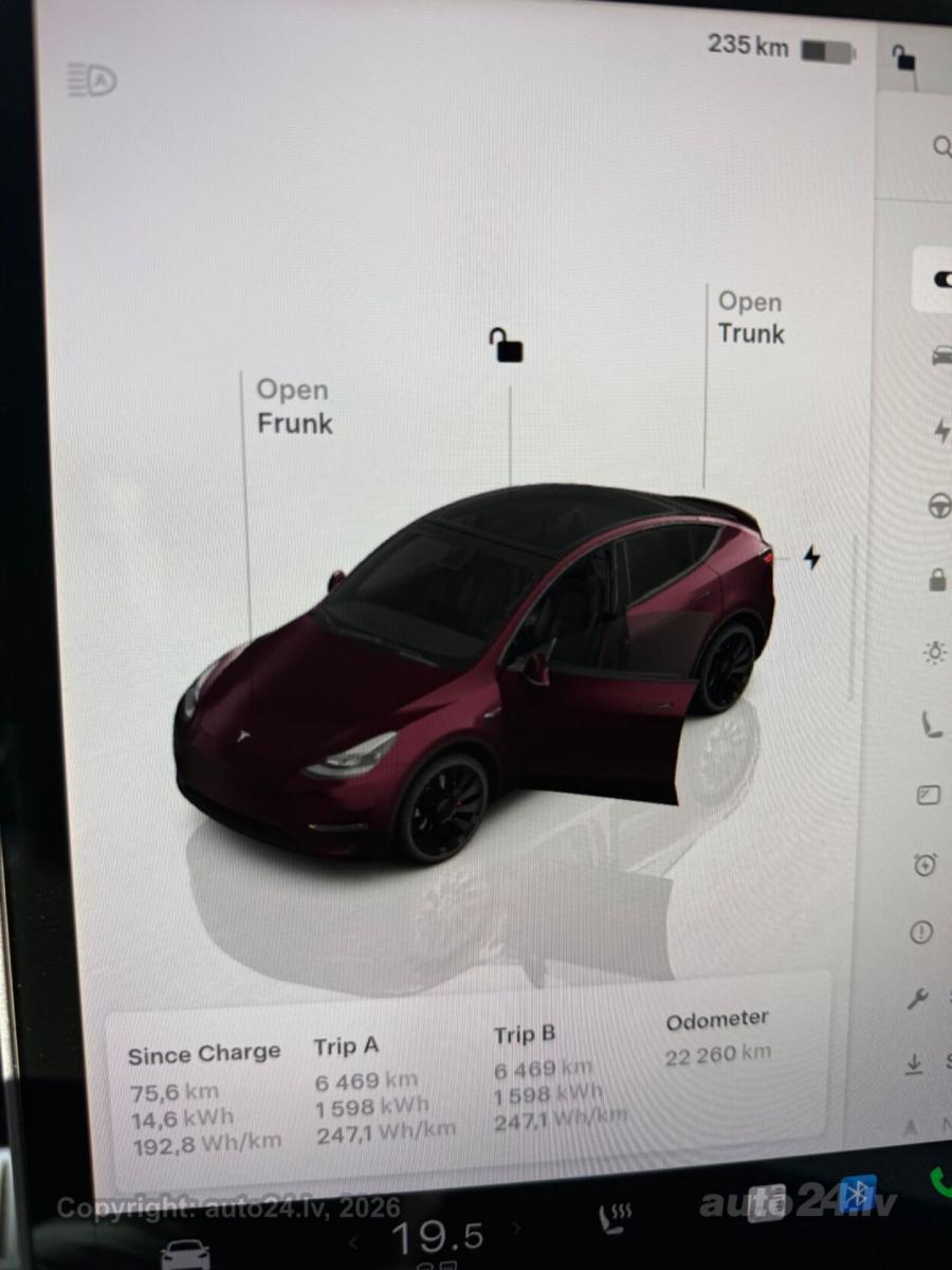 Tesla Model Y 2024 Tallina, ar dzinēja tilpumu 0.00 L un nobraukumu 22 tūkst. km par 44900 €, foto 18 vietnē AUTOMOTO.COM.LV