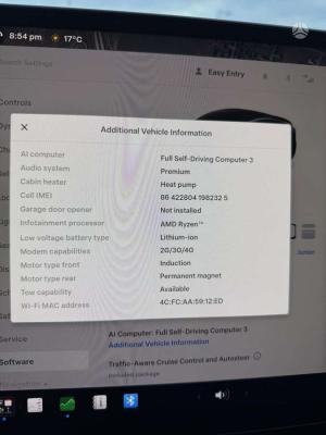 Grey Tesla Model Y 2022 in Marijampole, with an engine capacity of 0.00 L and mileage of 135 thousand km for 27900 €, photo 24 on AUTOMOTO.COM.LV