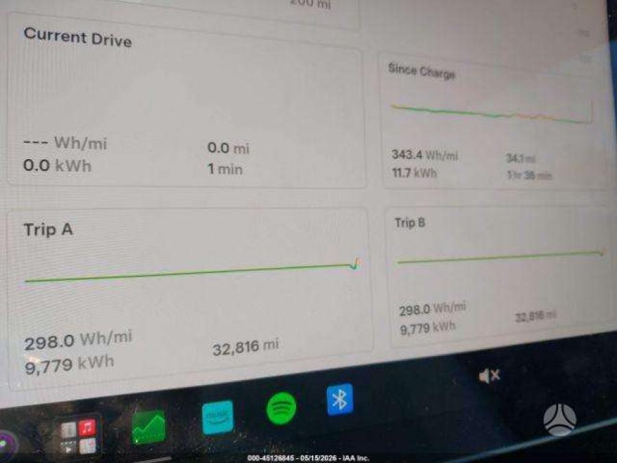 Grey Tesla Model Y 2023 in Klaipeda, with an engine capacity of 0.00 L and mileage of 53 thousand km for 12100 €, photo 8 on AUTOMOTO.COM.LV
