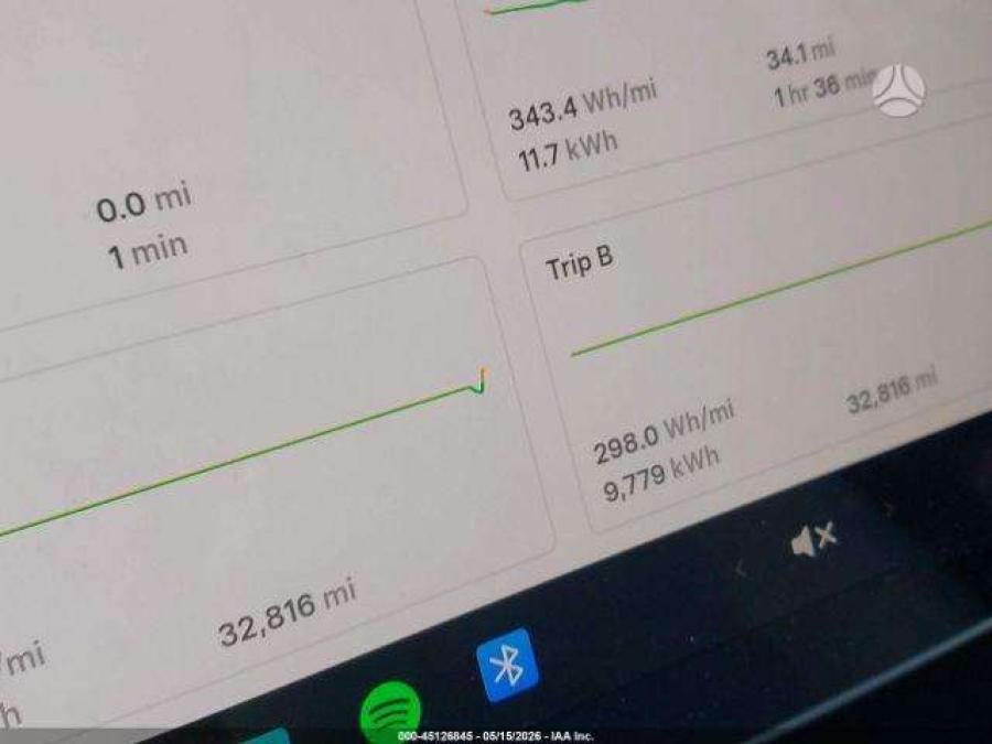 Grey Tesla Model Y 2023 in Klaipeda, with an engine capacity of 0.00 L and mileage of 53 thousand km for 12100 €, photo 16 on AUTOMOTO.COM.LV