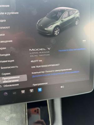 Серый Тесла Модель Y 2023 в Вильнюс, объемом двигателя 0.00 л и пробегом 49 тыс. км за 28700 €, фото 11 на AUTOMOTO.COM.LV