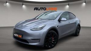 Pelēks Tesla Model Y 2024 Viļņa, ar dzinēja tilpumu 0.00 L un nobraukumu 26 tūkst. km par 37666 €, foto  vietnē AUTOMOTO.COM.LV