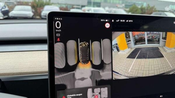 Grey Tesla Model Y 2024 in Vilnius, with an engine capacity of 0.00 L and mileage of 26 thousand km for 37666 €, photo 10 on AUTOMOTO.COM.LV