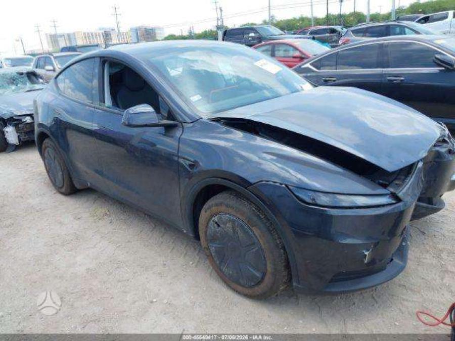 Grey Tesla Model Y 2026 in Klaipeda, with an engine capacity of 0.00 L and mileage of 5 thousand km for 15300 €, photo 1 on AUTOMOTO.COM.LV