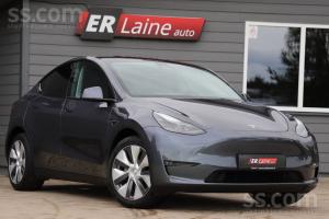 Grey Tesla Model Y 2022 in Tukums, with an engine capacity of 0.00 L and mileage of 77 thousand km for 33000 €, photo  on AUTOMOTO.COM.LV