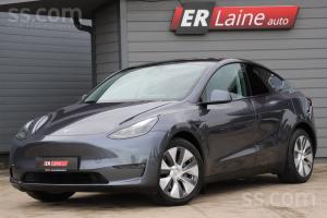 Grey Tesla Model Y 2022 in Tukums, with an engine capacity of 0.00 L and mileage of 77 thousand km for 33000 €, photo 3 on AUTOMOTO.COM.LV