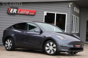 Grey Tesla Model Y 2022 in Tukums, with an engine capacity of 0.00 L and mileage of 77 thousand km for 33000 €, photo 6 on AUTOMOTO.COM.LV