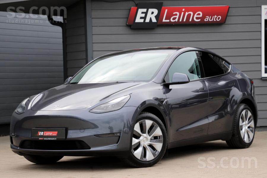 Pelēks Tesla Model Y 2022 Tukums, ar dzinēja tilpumu 0.00 L un nobraukumu 114 tūkst. km par 30000 €, foto 3 vietnē AUTOMOTO.COM.LV