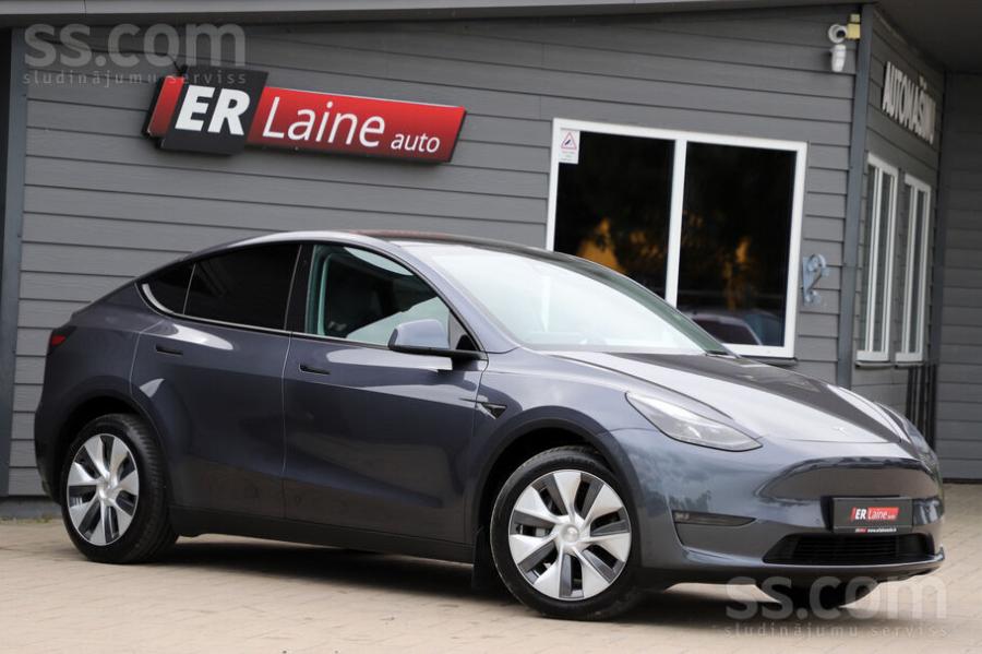 Pelēks Tesla Model Y 2022 Tukums, ar dzinēja tilpumu 0.00 L un nobraukumu 114 tūkst. km par 30000 €, foto 6 vietnē AUTOMOTO.COM.LV